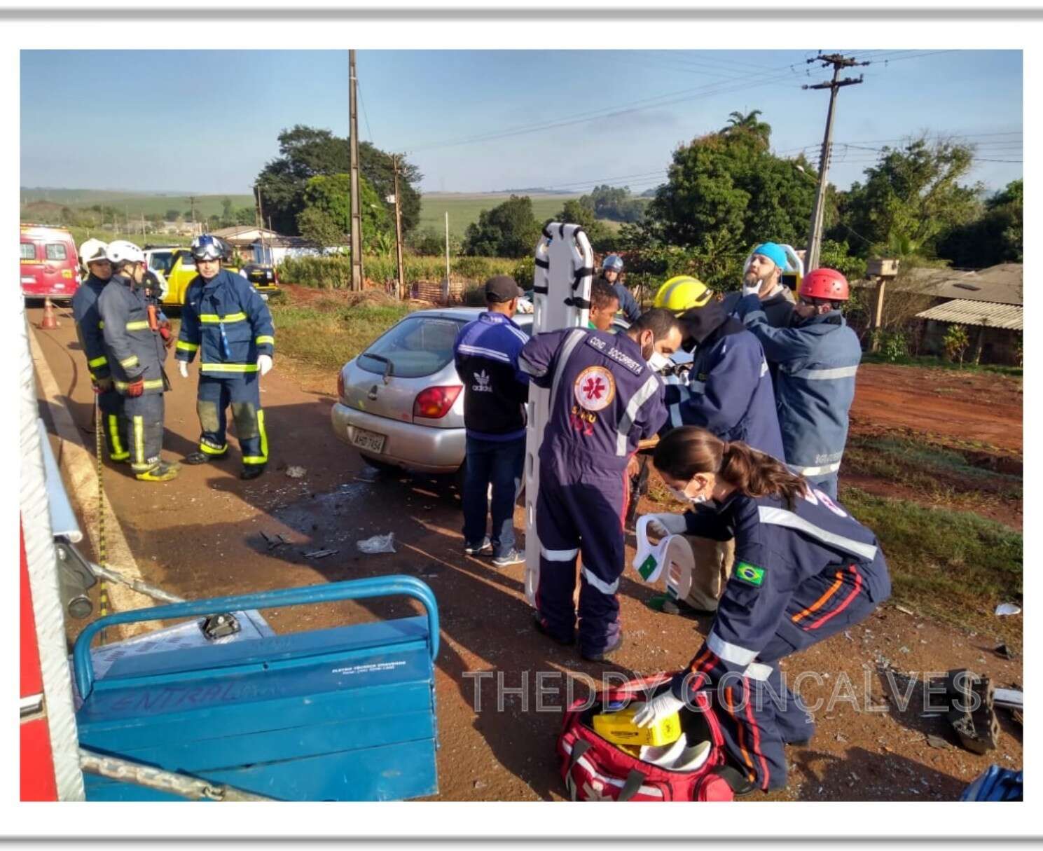 Seis pessoas ficam feridas em grave acidente na rodovia PR-317 no distrito de Mandijuba ...