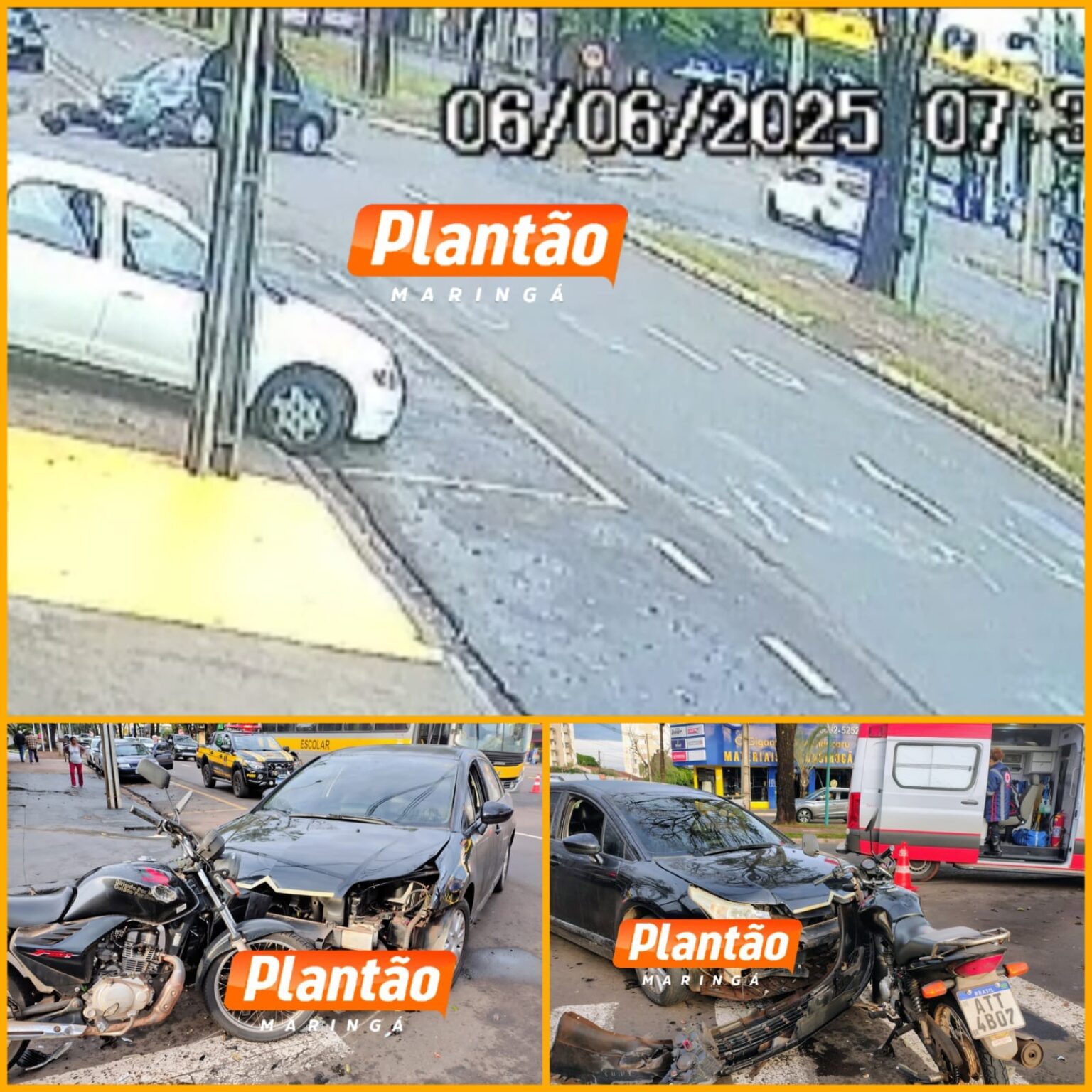 Mulher sofre ferimentos graves após colisão entre carro e moto em ...